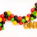 Cake Smash Digital Backdrop: Rasta Balloon Arch - Yellow, Red, Green ...