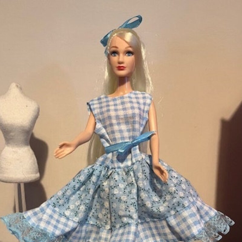 Barbie Plaid Dress - Etsy