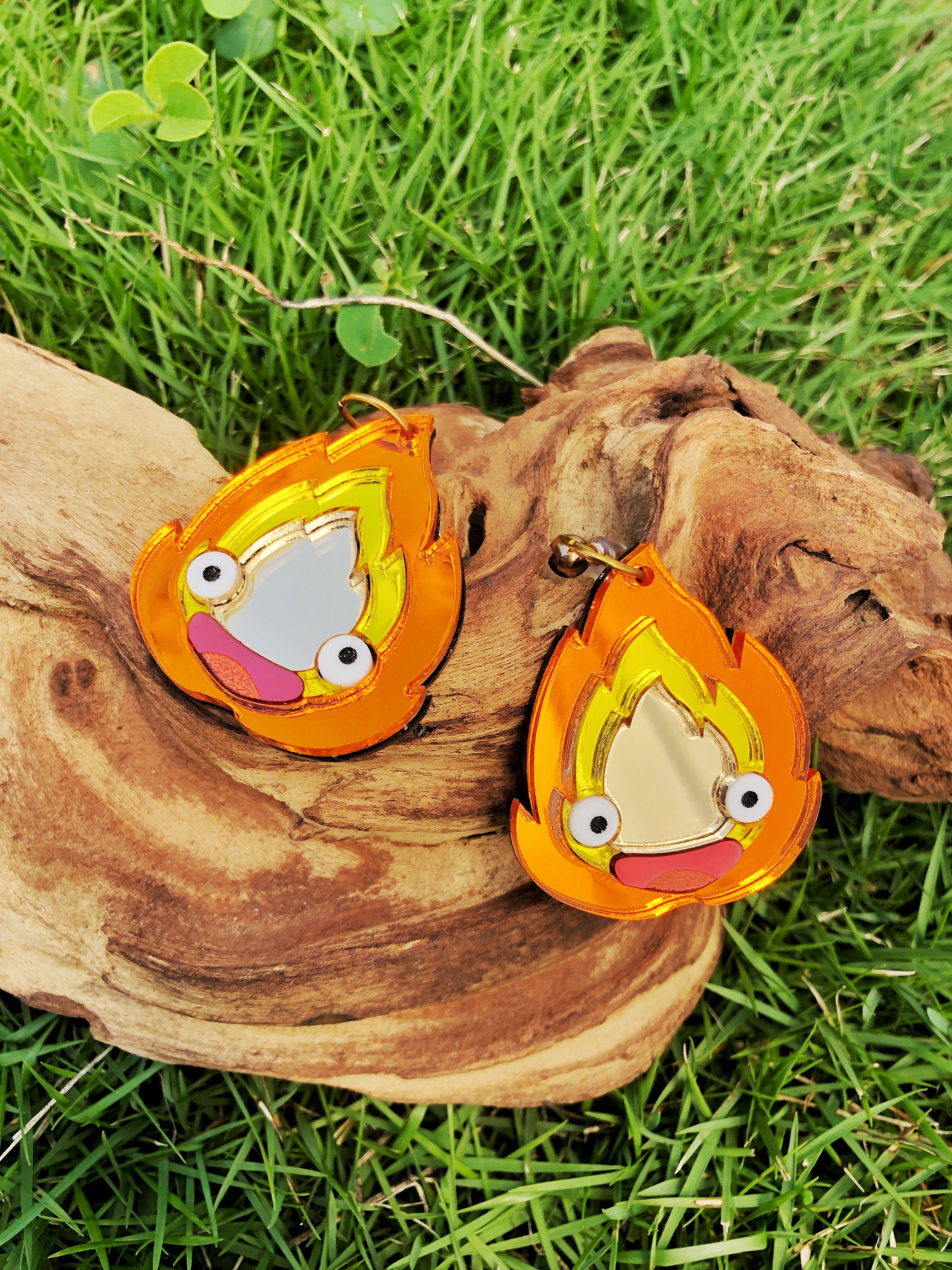 Cute Fire Earrings - Etsy