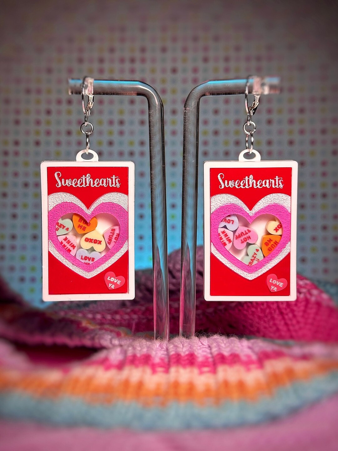 Sweetheart Candy Shaker Earrings - Etsy