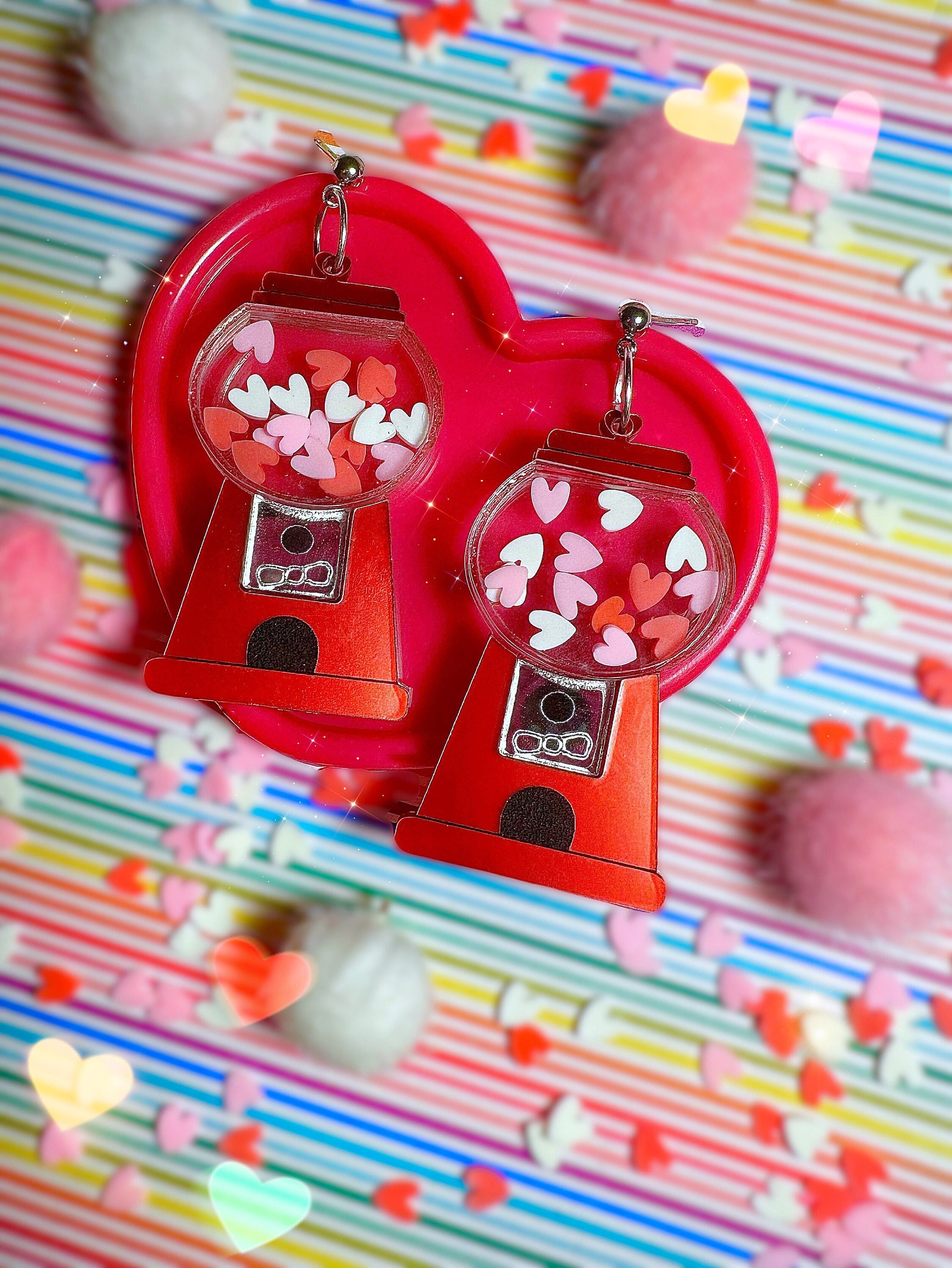 Gumball Machine Shaker Earrings - Etsy