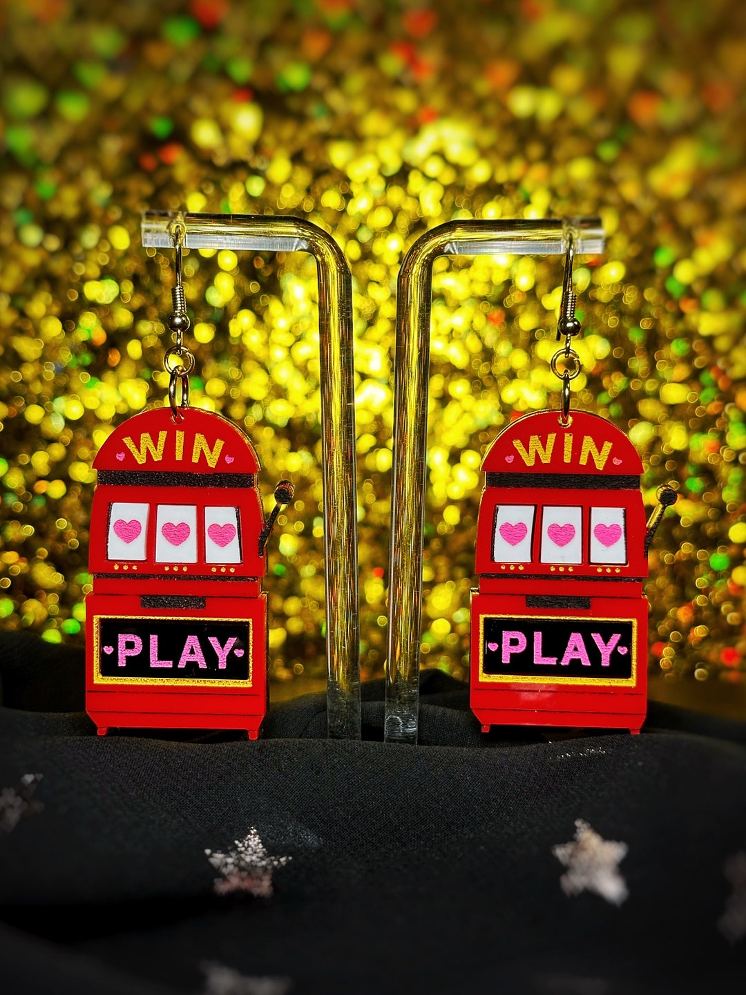 Jackpot Herz Ohrringe - Etsy.de