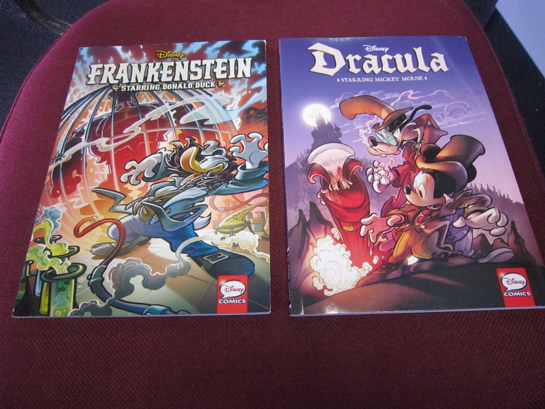 Disney's Dracula and Frankenstein With Donald & Mickey, NM - Etsy