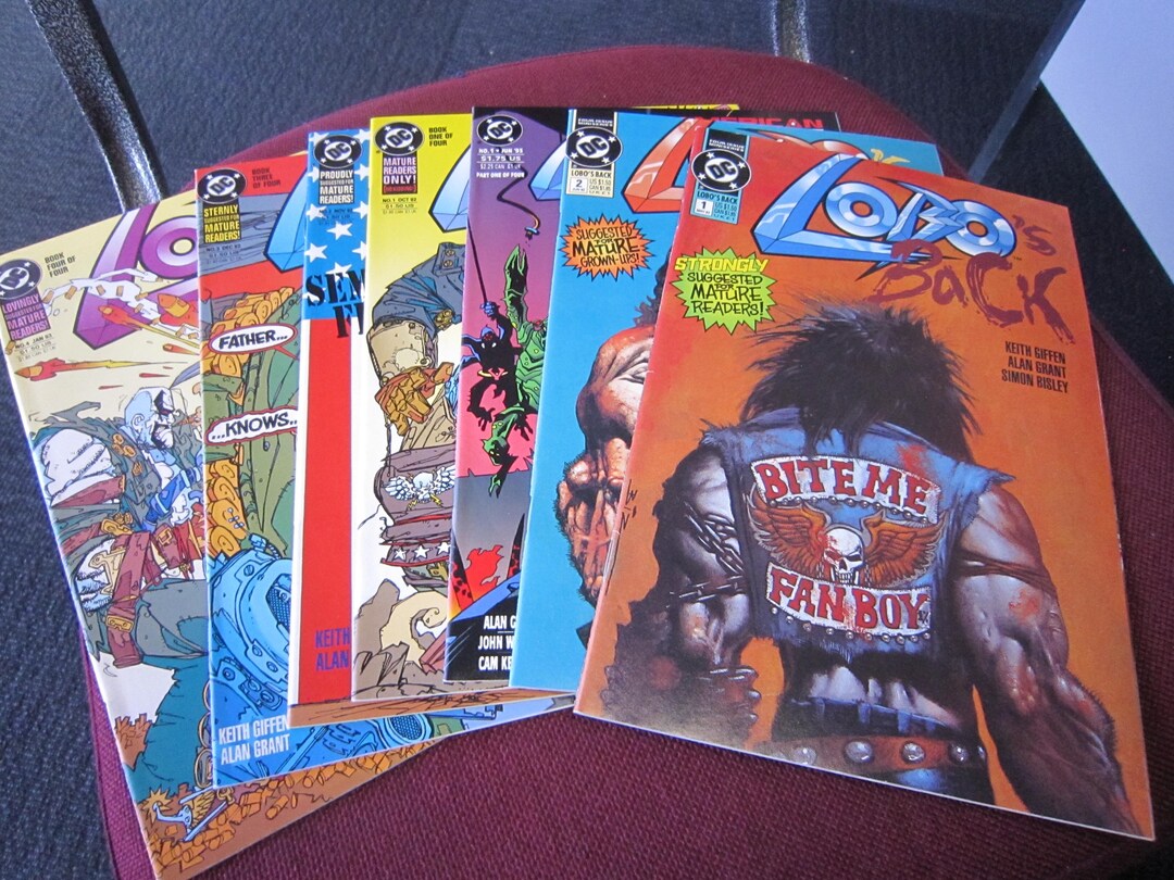 Lobo Comic Lot - 1992 Bite Me Fanboy - Etsy