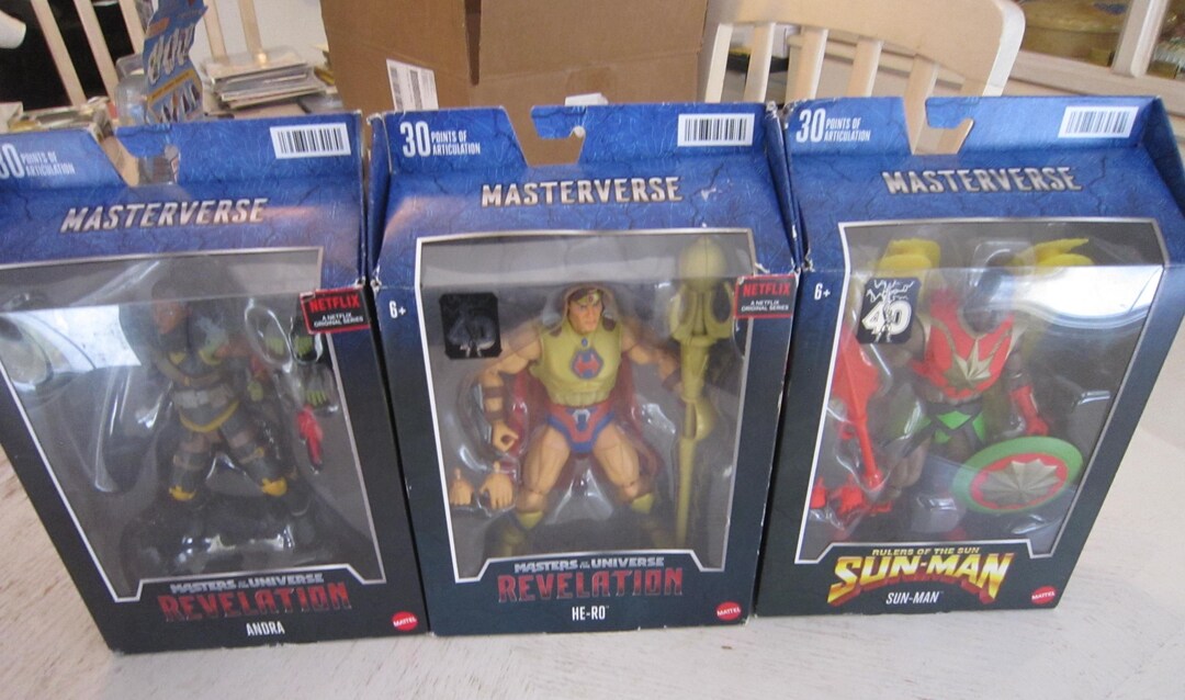 Master Verse He-man Figures, NIB - Andra, He-ro, Sun-man - Etsy