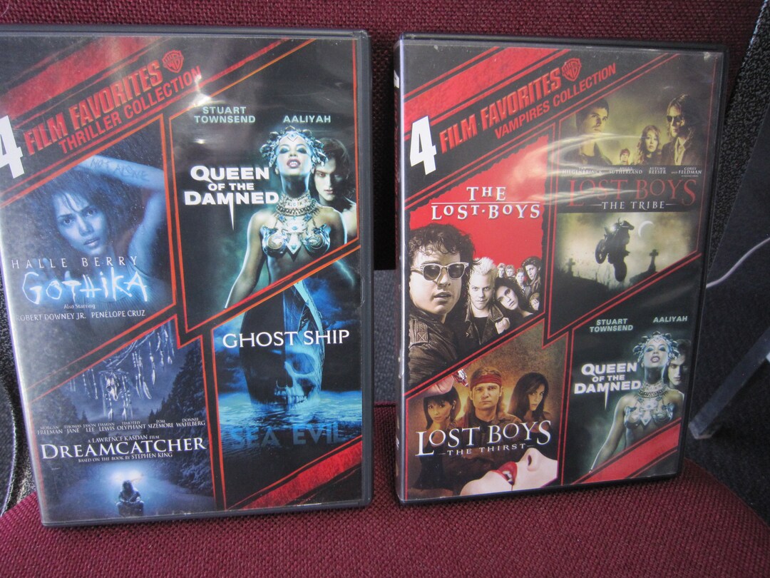 4 Film Thriller DVD Collection - 8 Movies, the Lost Boys - Etsy
