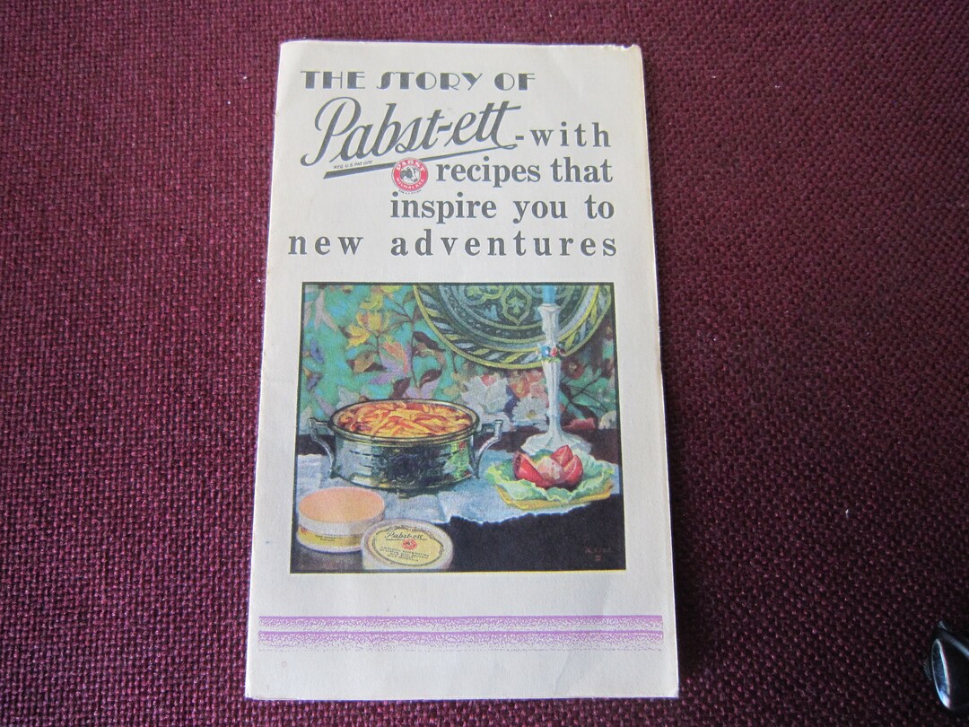 1933 the Story of Pabst-ett Brochure - Etsy