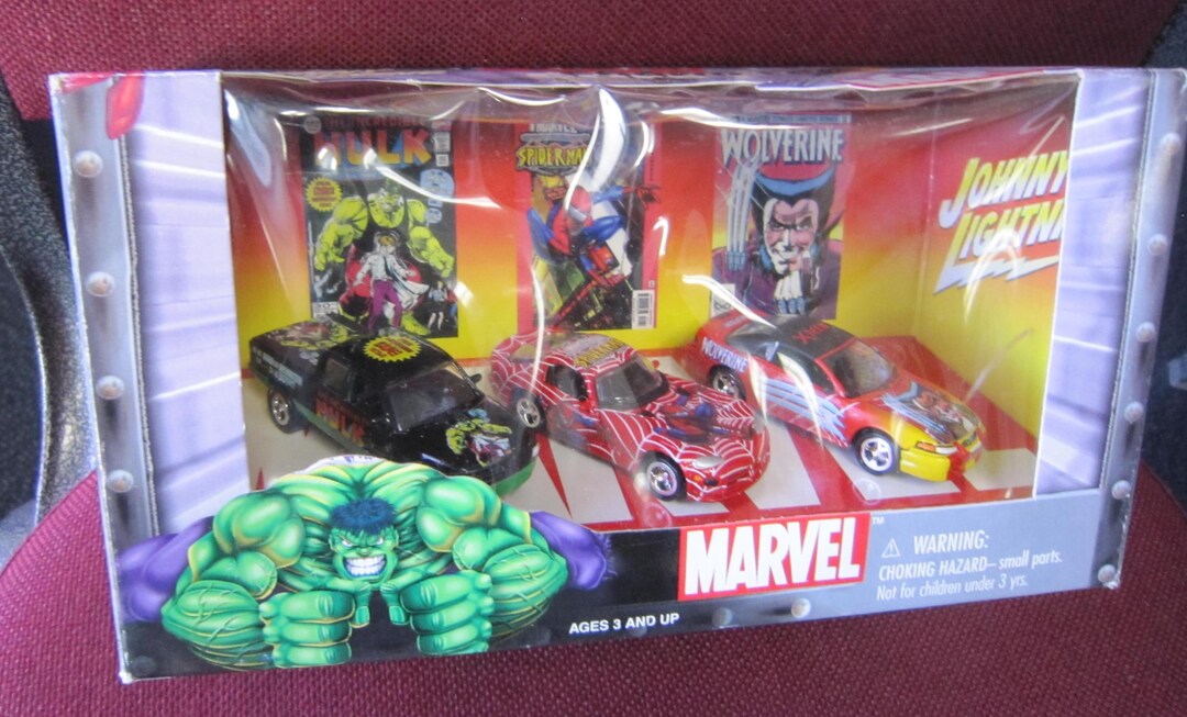 Marvel Character Cars - MIB - Spidey, Hulk, Wolverine, Johnny Lightning ...