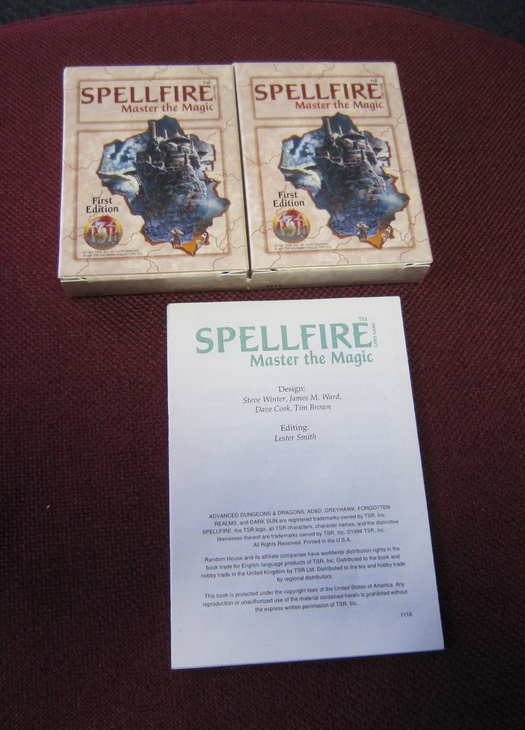 1994 Advanced D & D Spellfire Dual Decks - 1st Edition, Master the ...