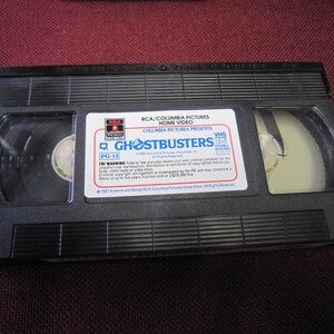 VHS 1985 Ghostbusters, Red Border - Etsy