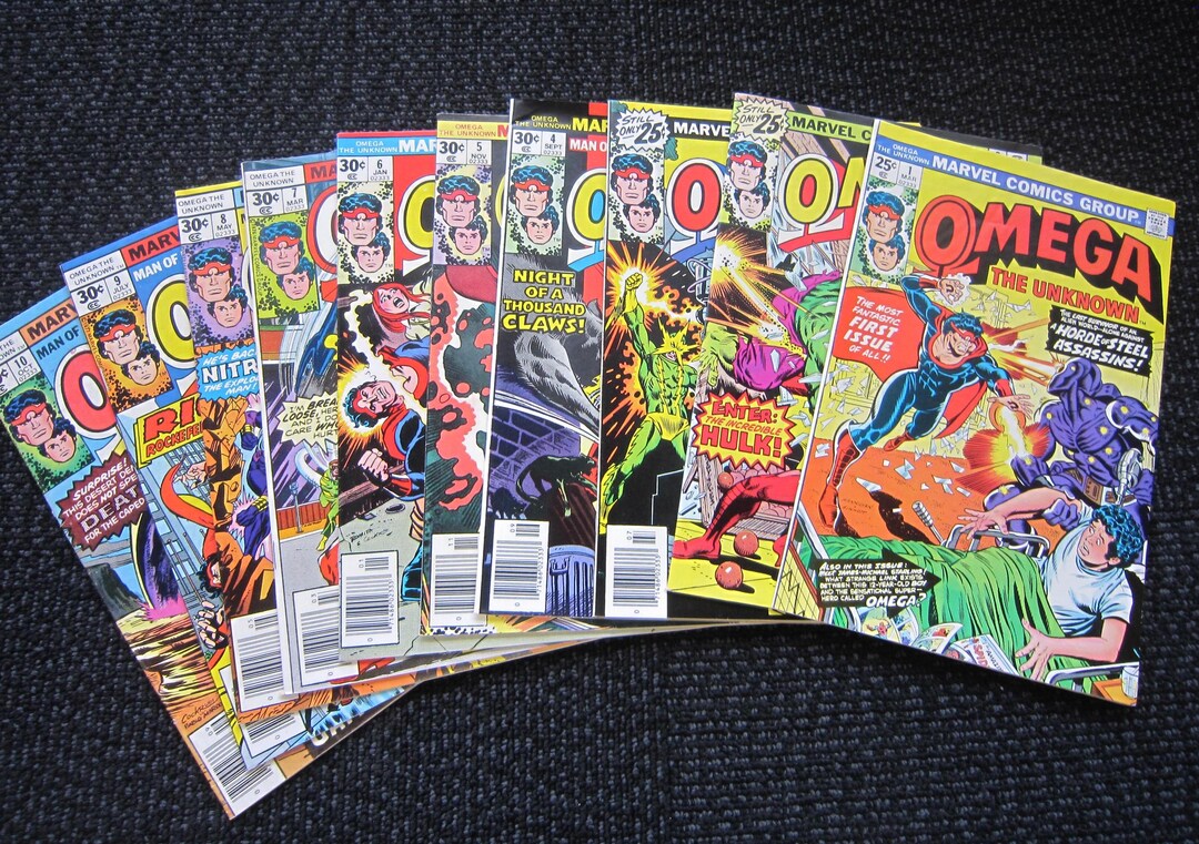 Omega the Unknown #1 to #10 Set - 1976 1st Omega the Unknown - Etsy