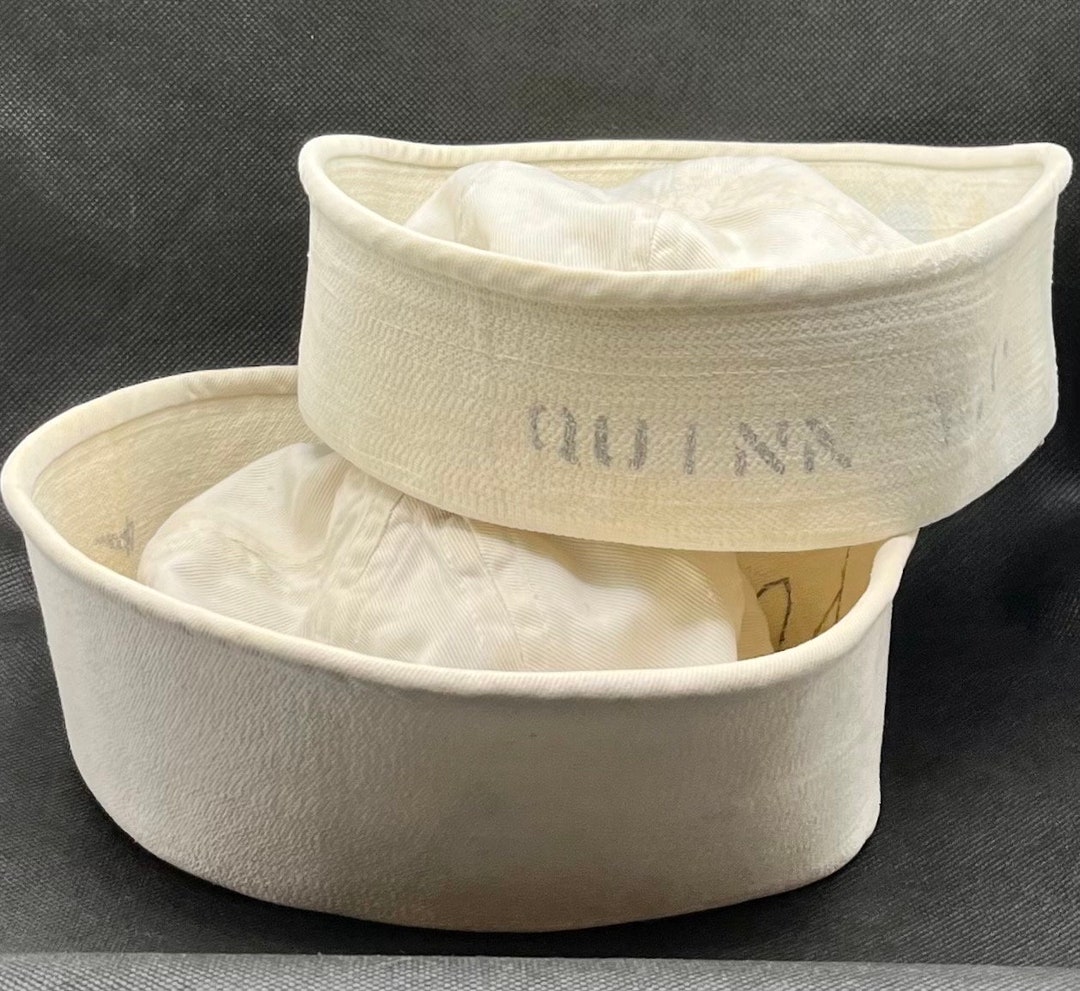 Lot of 2 1950s US Navy Sailor Caps Dixie Cup White Cotton - Etsy