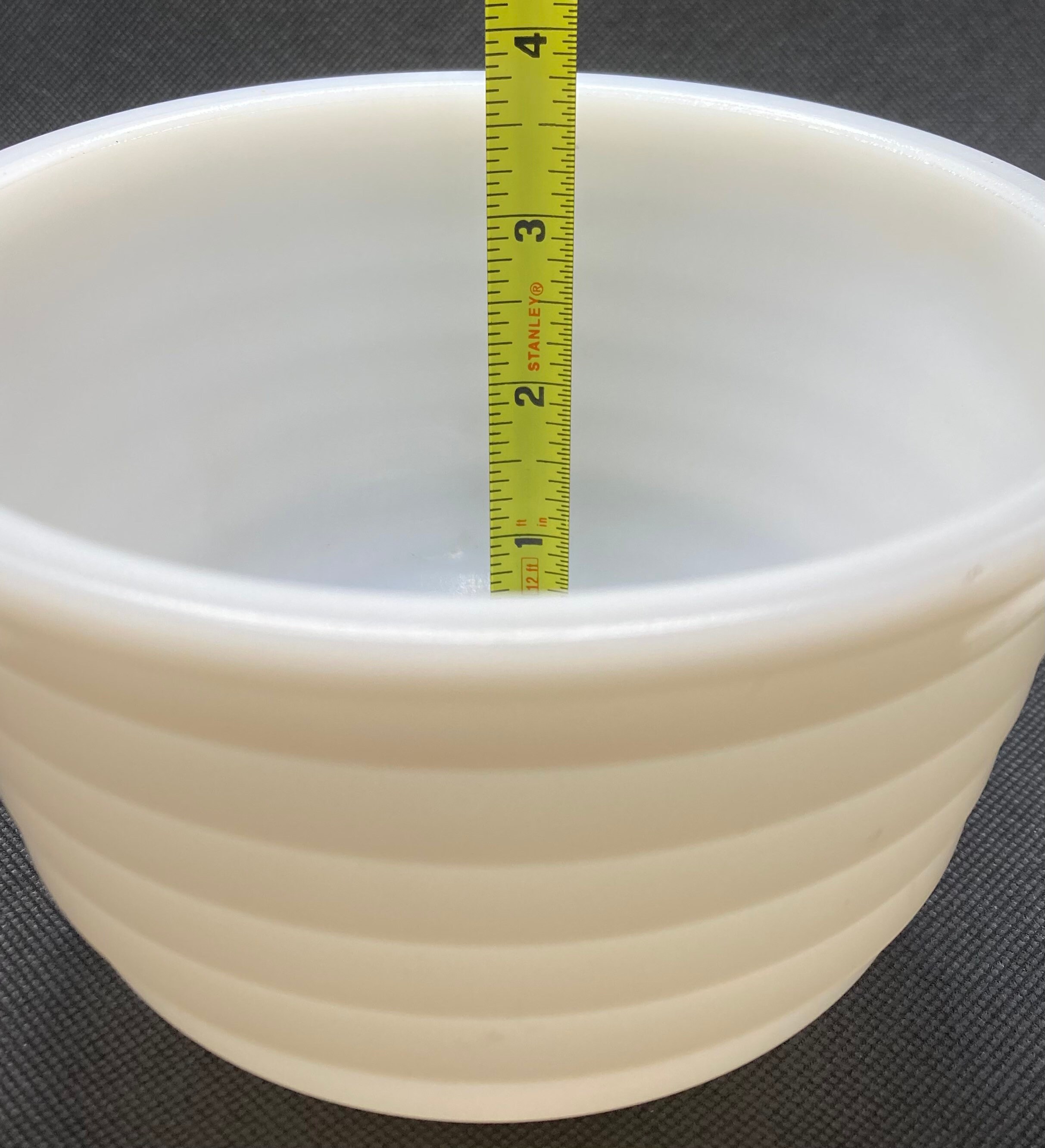 Vintage 6 Mixing Bowl General Electric Ridged Milk Glass for Stand ...