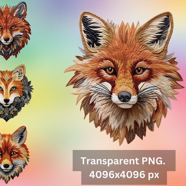 Fox Embroidery - Etsy