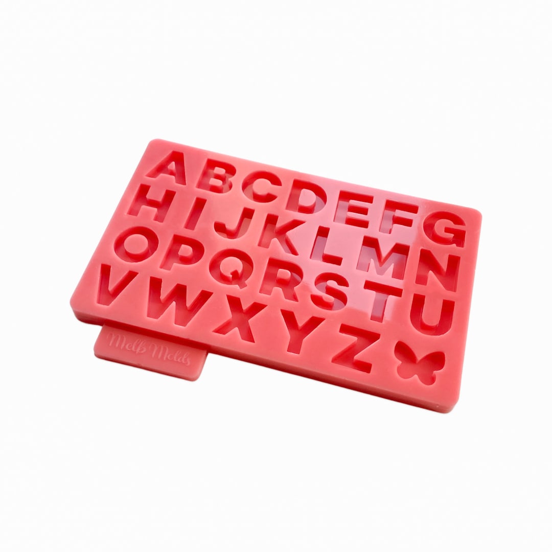 Mini Alphabet Silicone Mold for Resin 1.7cm /0.67 Small Resin Letters ...