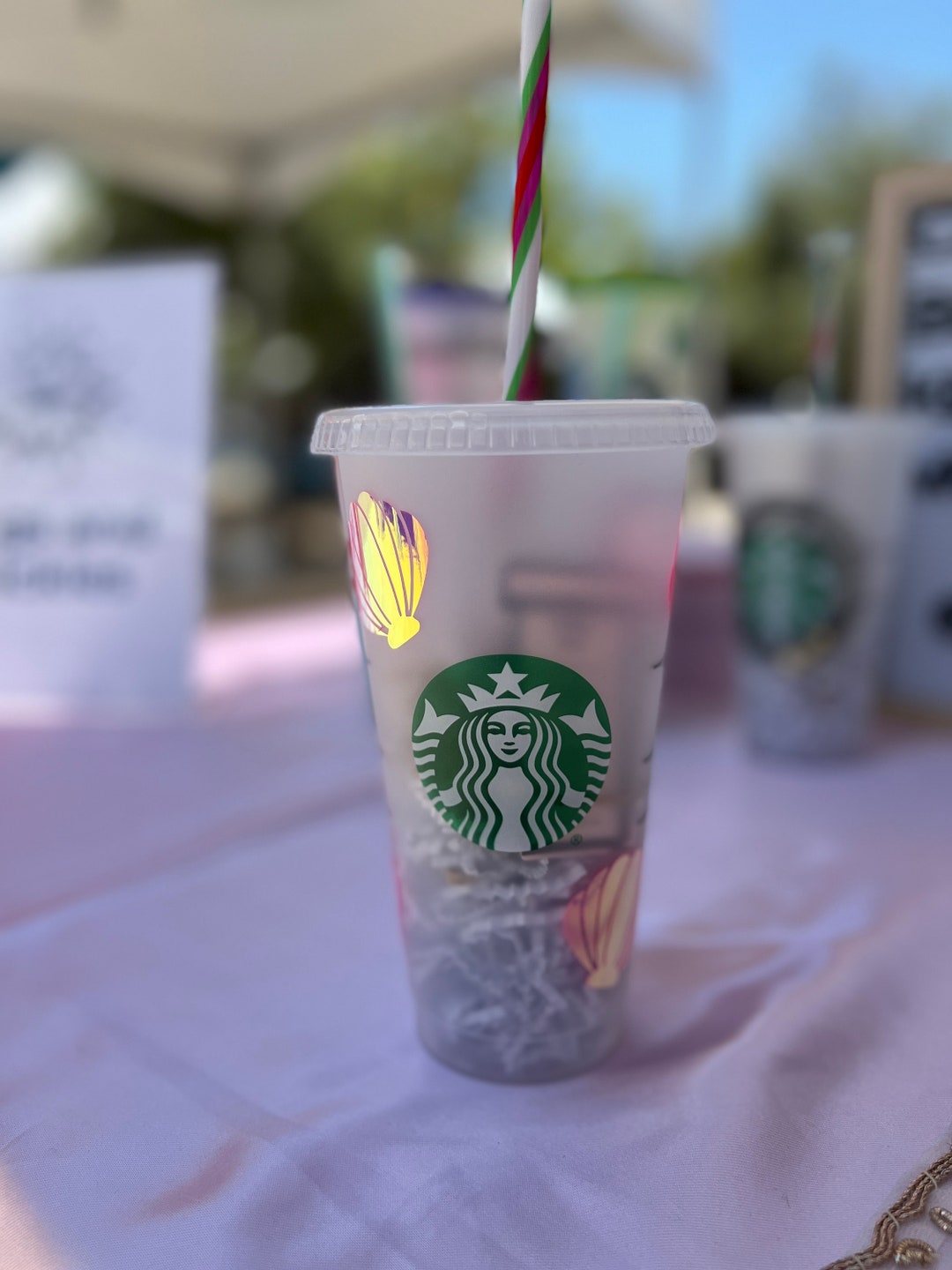Shell Full Wrap Starbucks Cup - Etsy