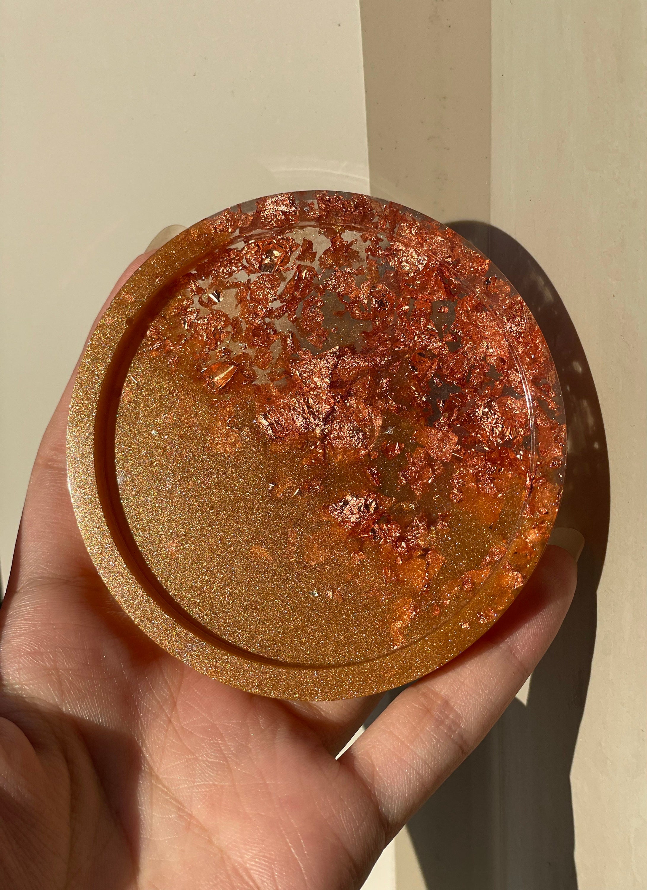 8CM Autumn Resin Customised Name Coaster | Etsy