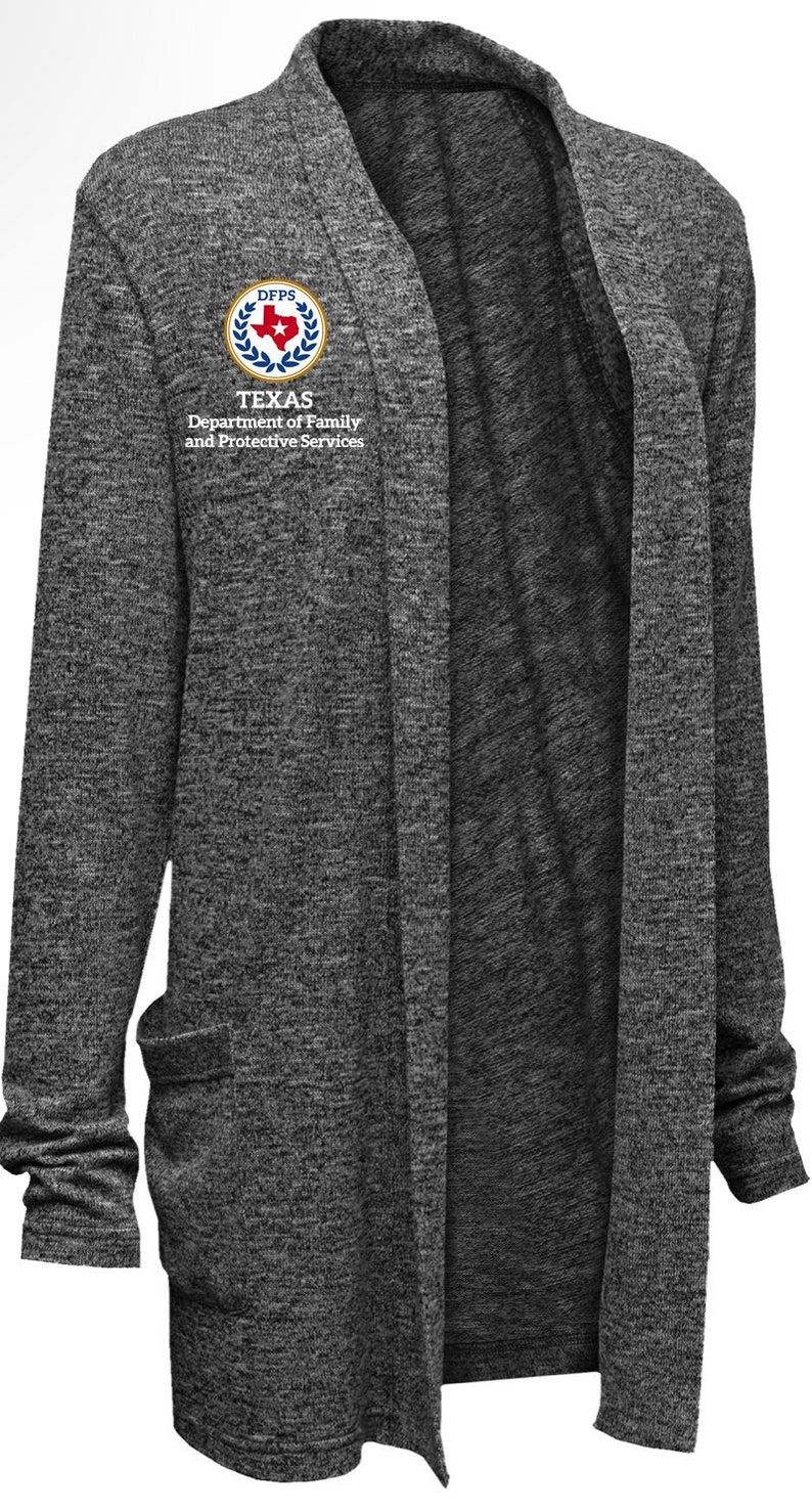 DFPS / HHS Long Female Cardigan With Pockets Midnight Black - Etsy