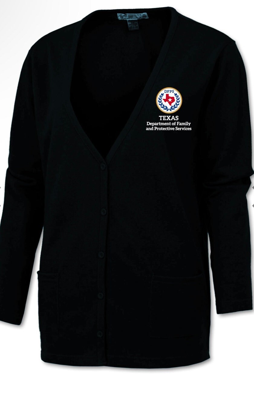 DFPS / HHS Female Cardigan With Pockets Black - Etsy