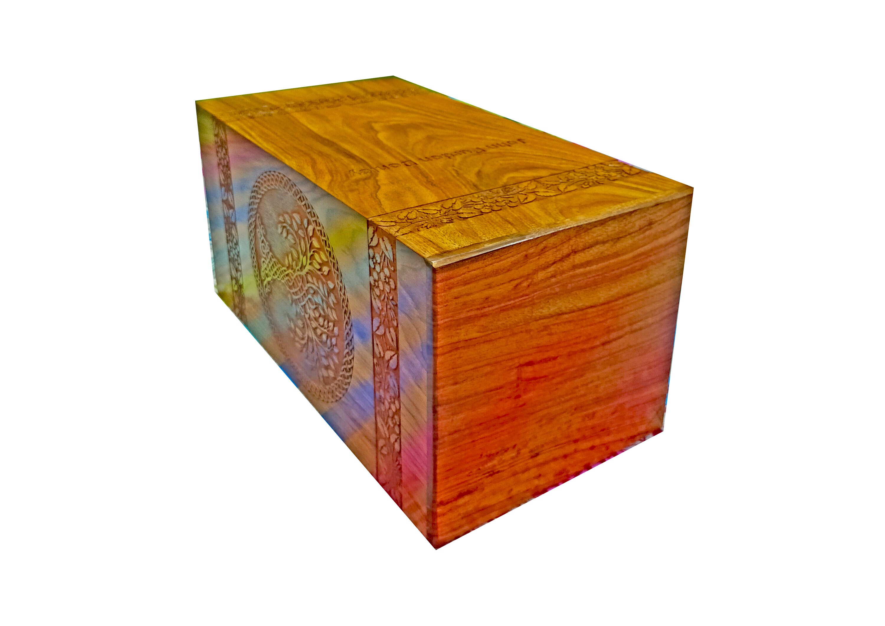Handcrafted Engraved TREE OF LIFE Rosewood Wooden Cremation - Etsy