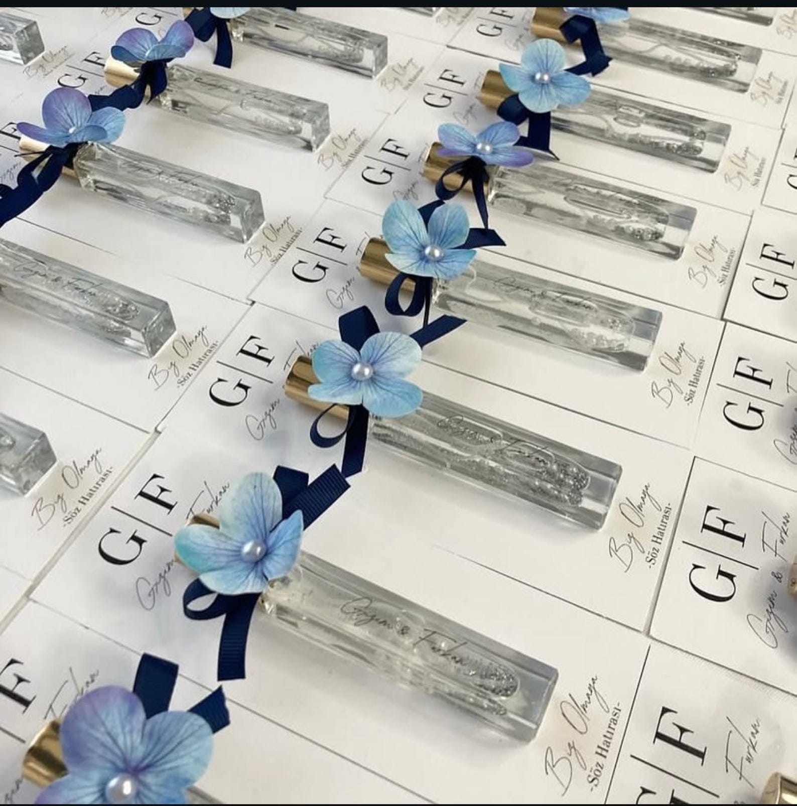 Wedding Pearl Design Cologne Gift in Spray Glass Bottle- Bridesmaid ...