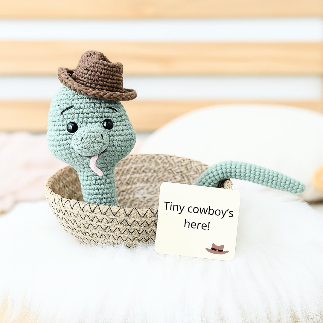 Natural Cotton Snake Toy: Handmade Cowboy Nursery Decor - Etsy