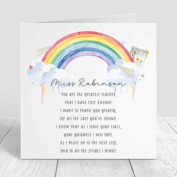 Teacher Assistant Poem - Etsy UK