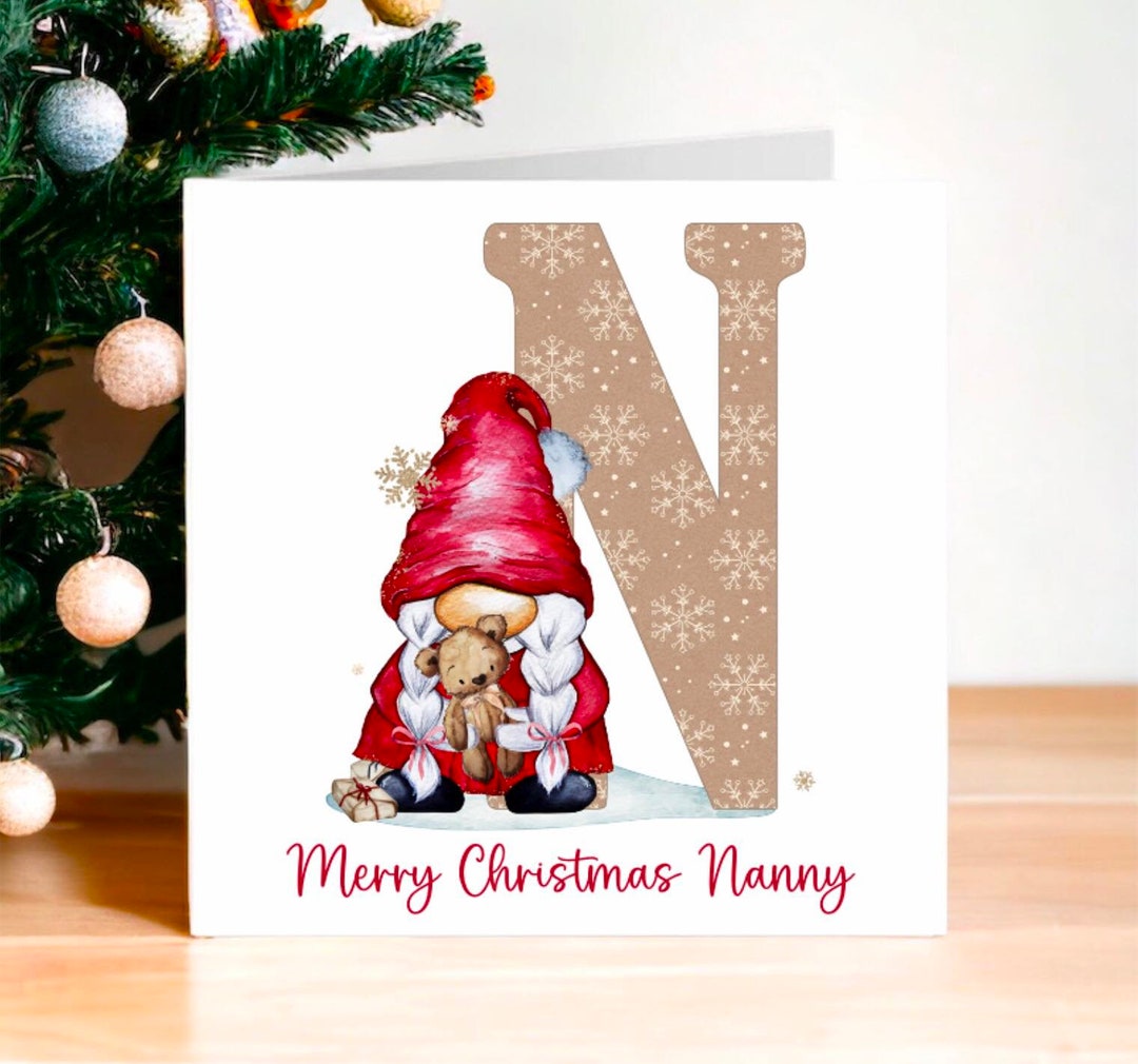 Christmas Gonk Card Gonkette Card Christmas Card Xmas - Etsy