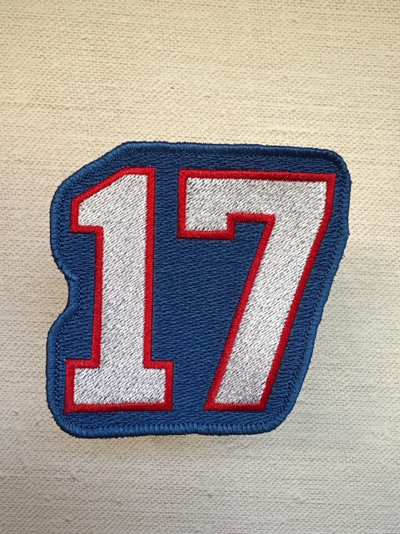17 Patch, Embroidered Sew on or Iron On, Football, Fan, Buffalo, Allen ...