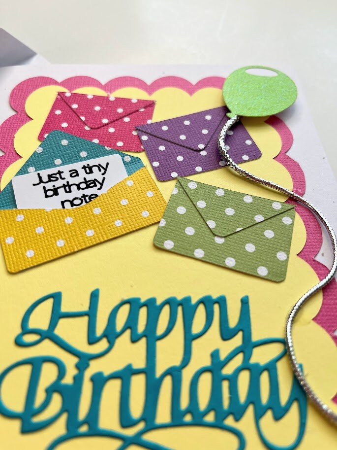 Large BD Card Just a Tiny Birthday Note DIY 6 Card Kit - Etsy