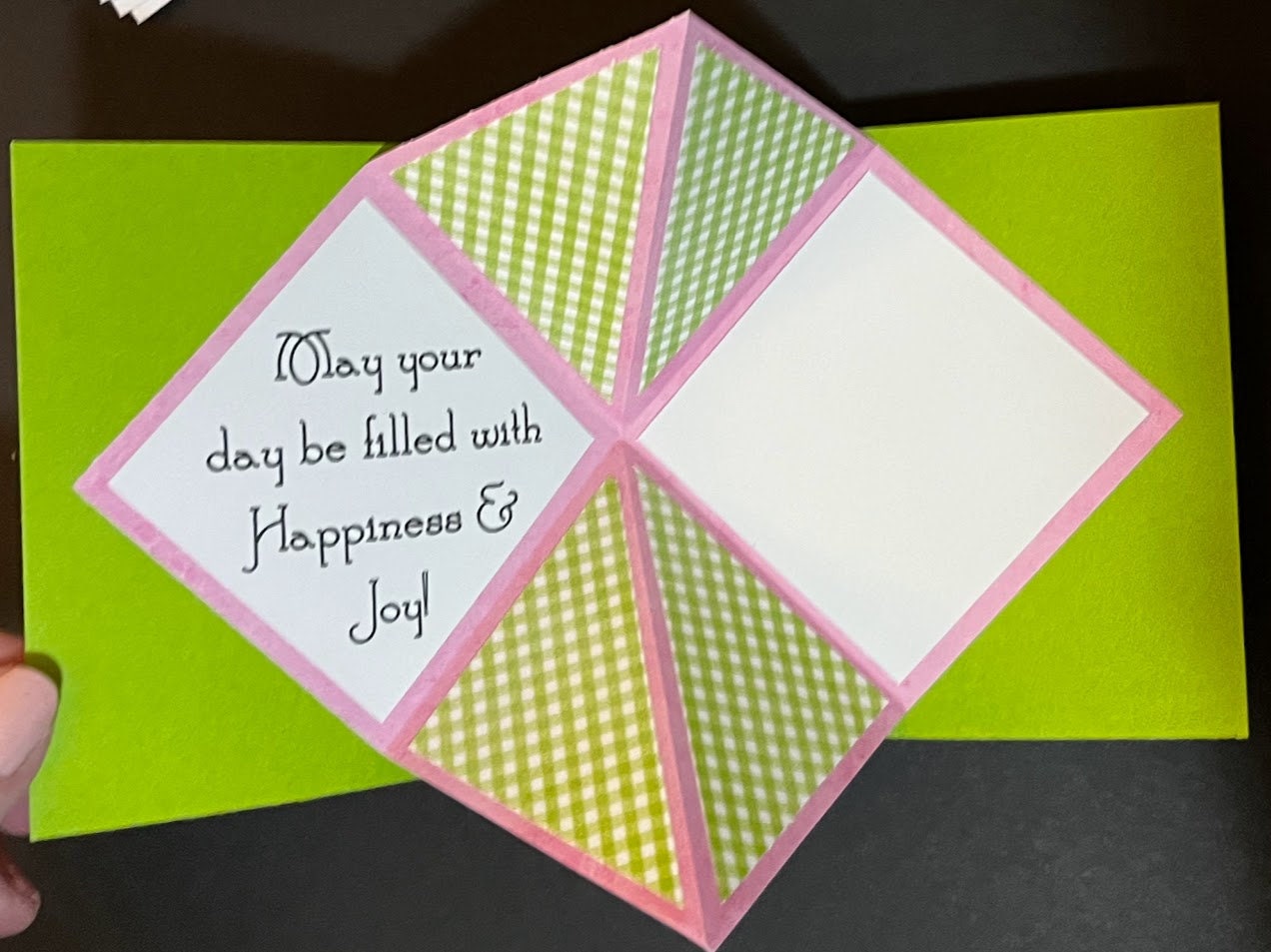 DIY 6 Card Kit Square Flip Origami W/opt. Sentiments - Etsy