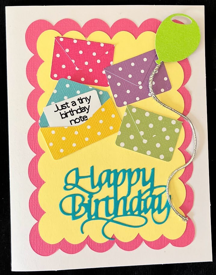Large BD Card Just a Tiny Birthday Note DIY 6 Card Kit - Etsy