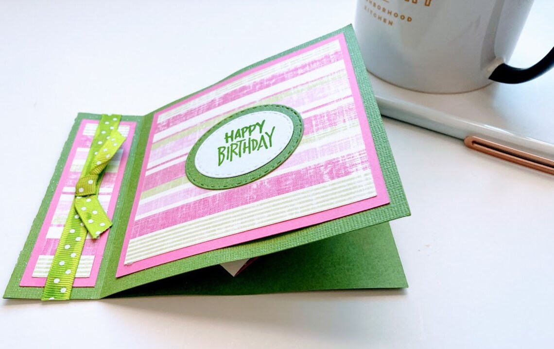 DIY 6 Card Kit Square Flip Origami W/opt. Sentiments - Etsy