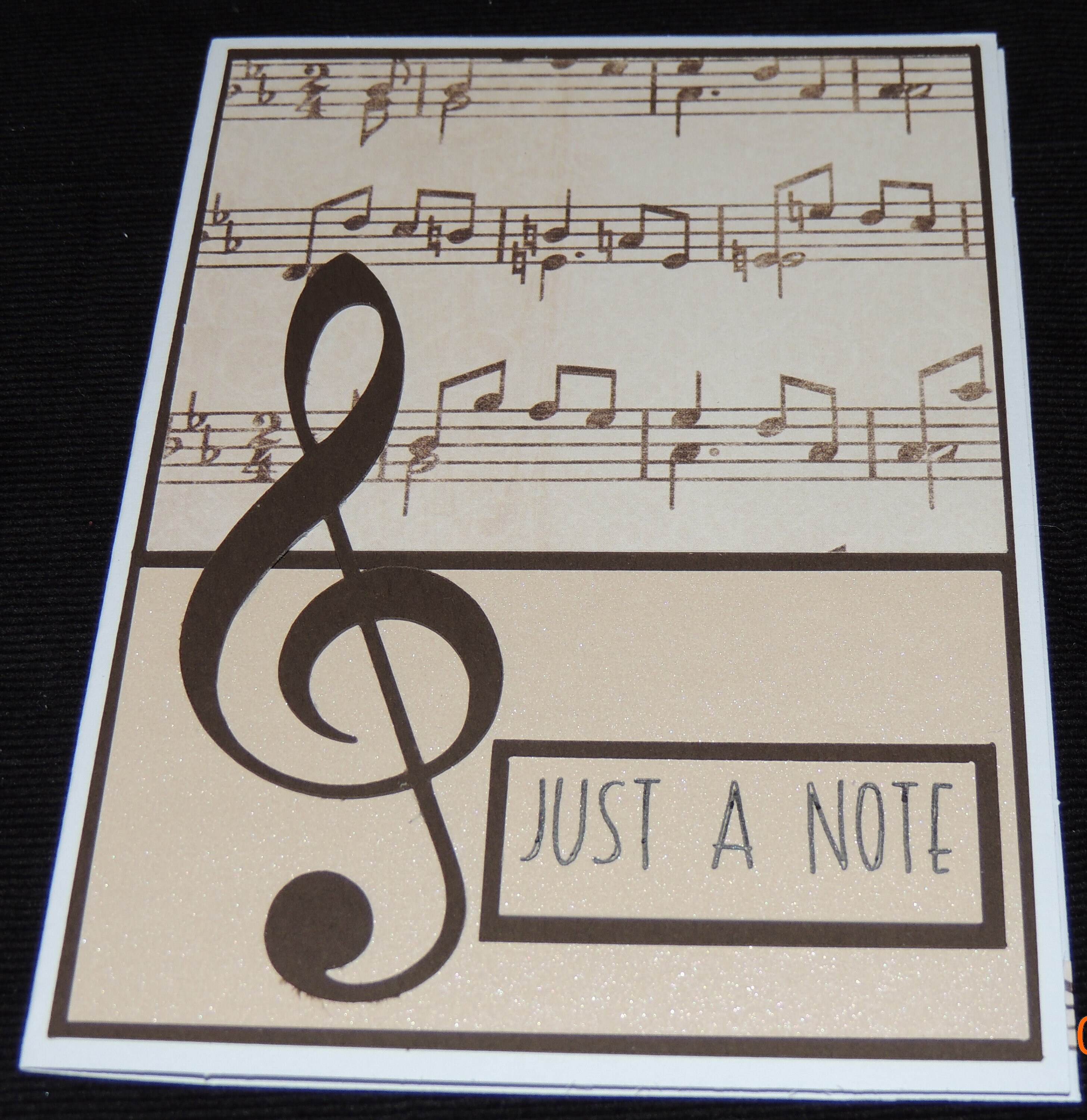 Music Note Cards 6 Cards Just A Note Cards Music Cards - Etsy
