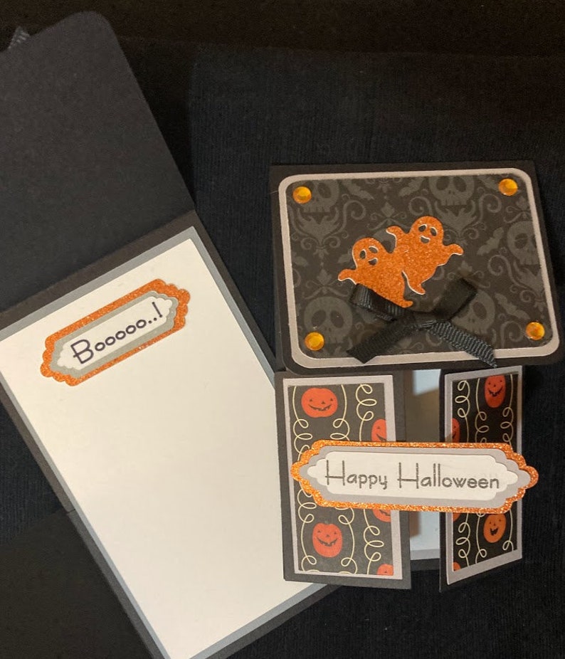 Halloween Greetings Barndoor DIY 6 Card Kit, Halloween Invitation Card ...
