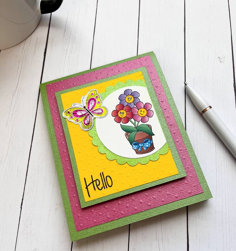 DIY Flower Blooming Hello Greeting Card Kit, Birthday Cards, Hello ...