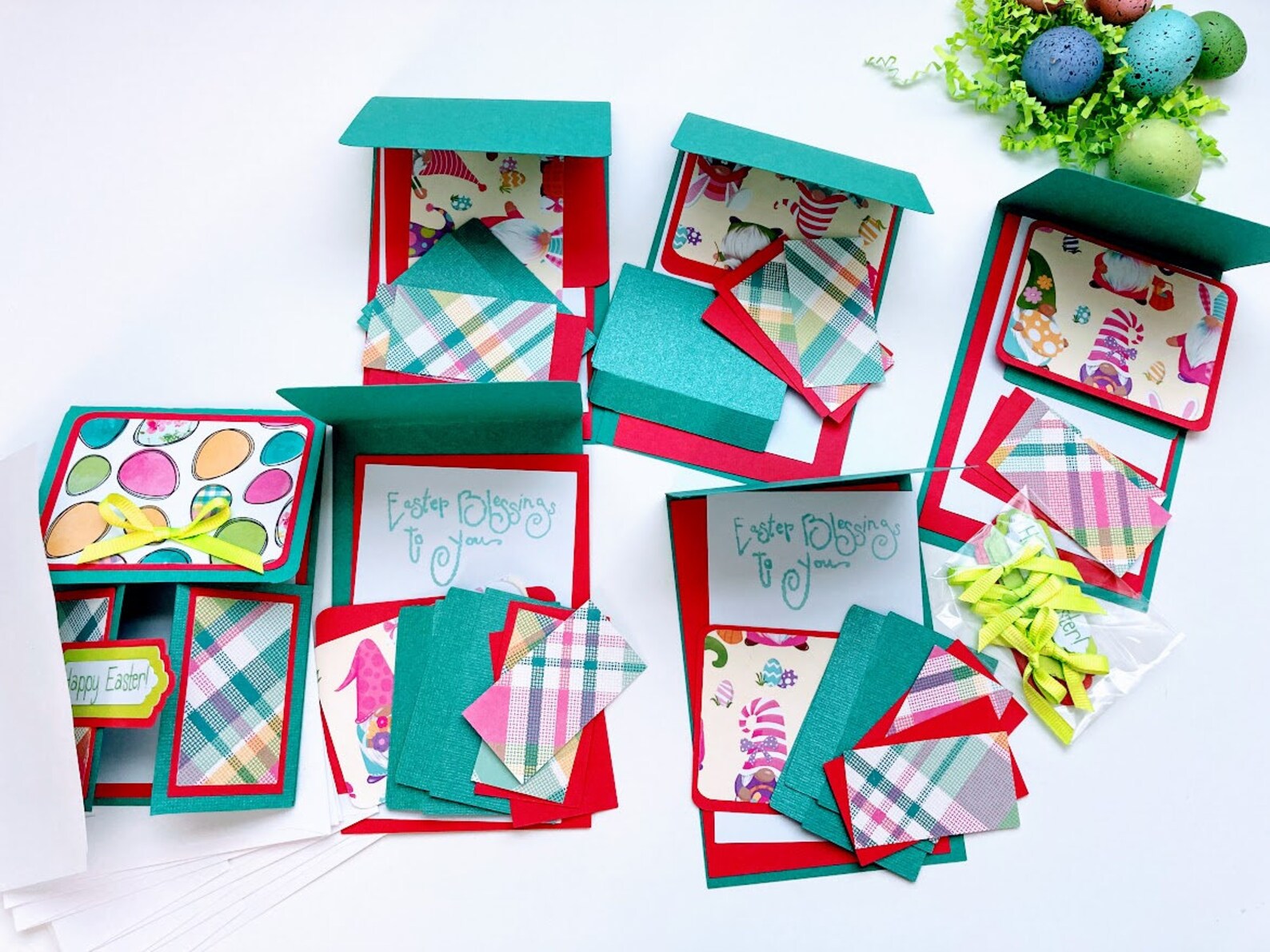 DIY 6 Card Easter Barn Door Card Kit - Etsy