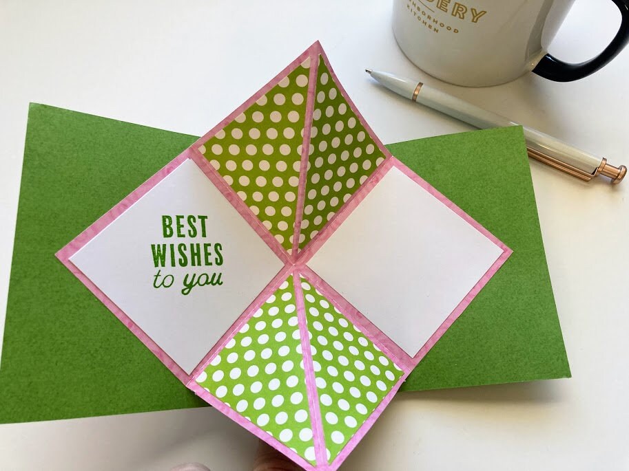 DIY 6 Card Kit Square Flip Origami W/opt. Sentiments - Etsy