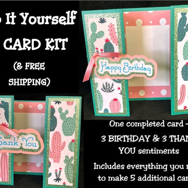 Homemade Thank You Card Kits - Etsy