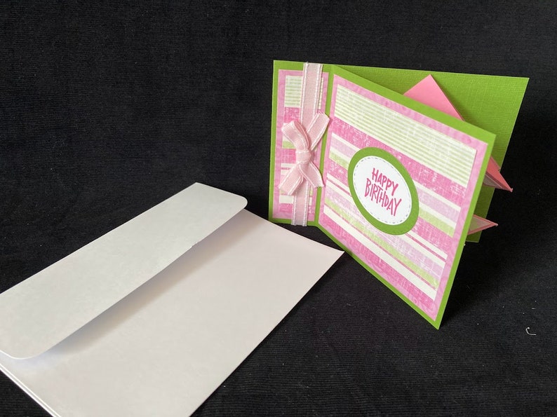 DIY 6 Card Kit Square Flip Origami W/opt. Sentiments - Etsy