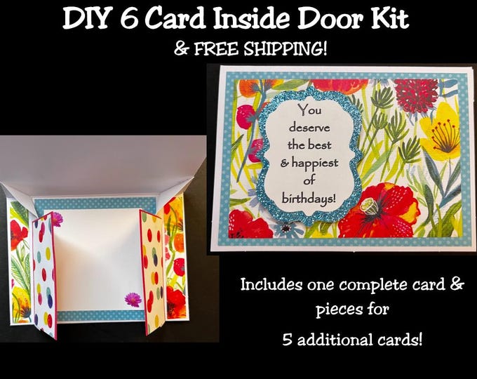DIY 6 Card Kit, Inside Double Doors Card Kit, Friendship Cards ...