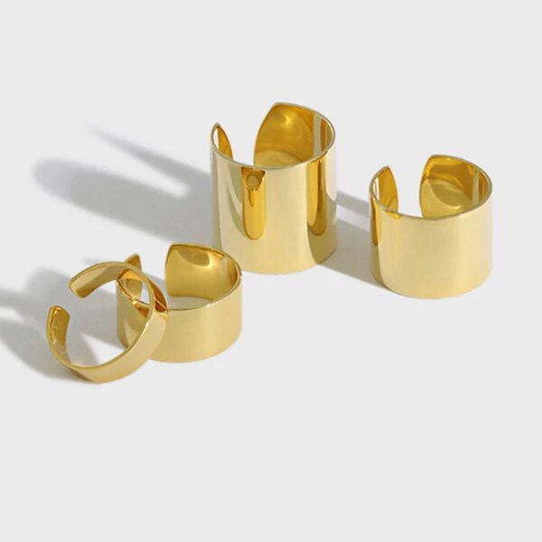 Gold Tube Ring - Etsy