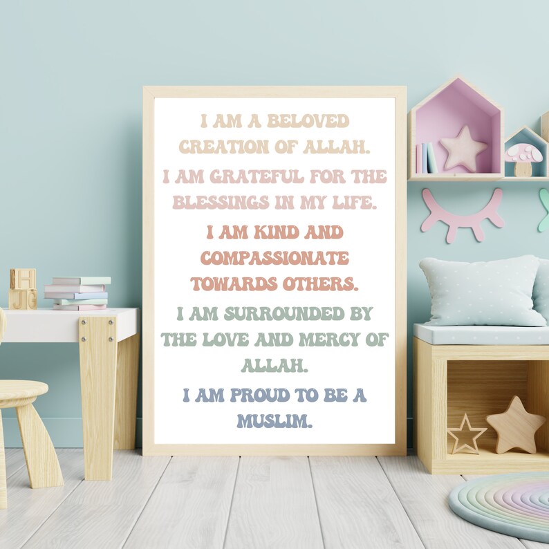 Islamic Affirmations for Kids Printable Digital Download - Etsy