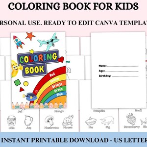 Kids Coloring Book, Fun Activity Book, Children's Art Book, Educational ...
