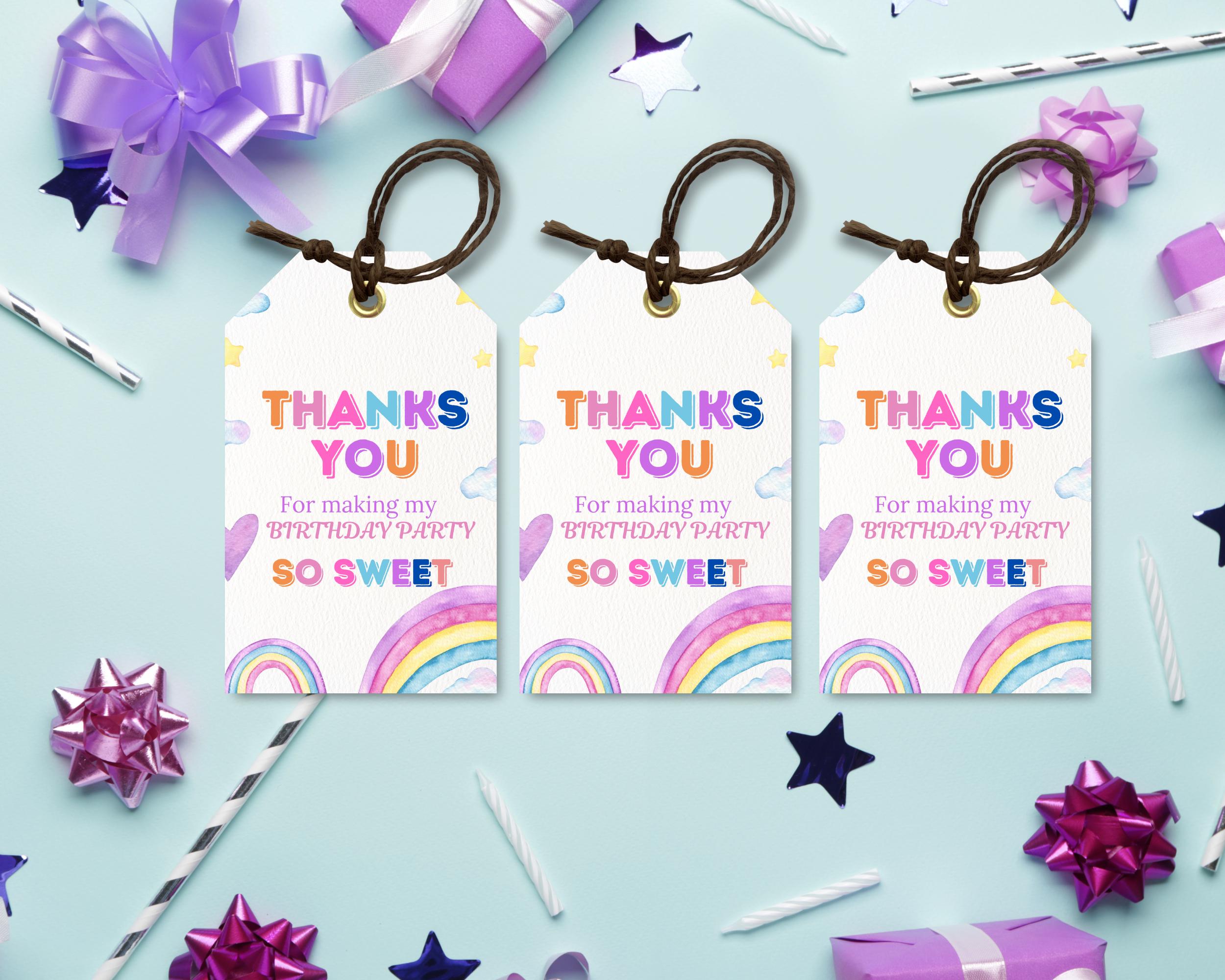 Rainbow Watercolor Birthday Invitation, Colorful Party Invite ...