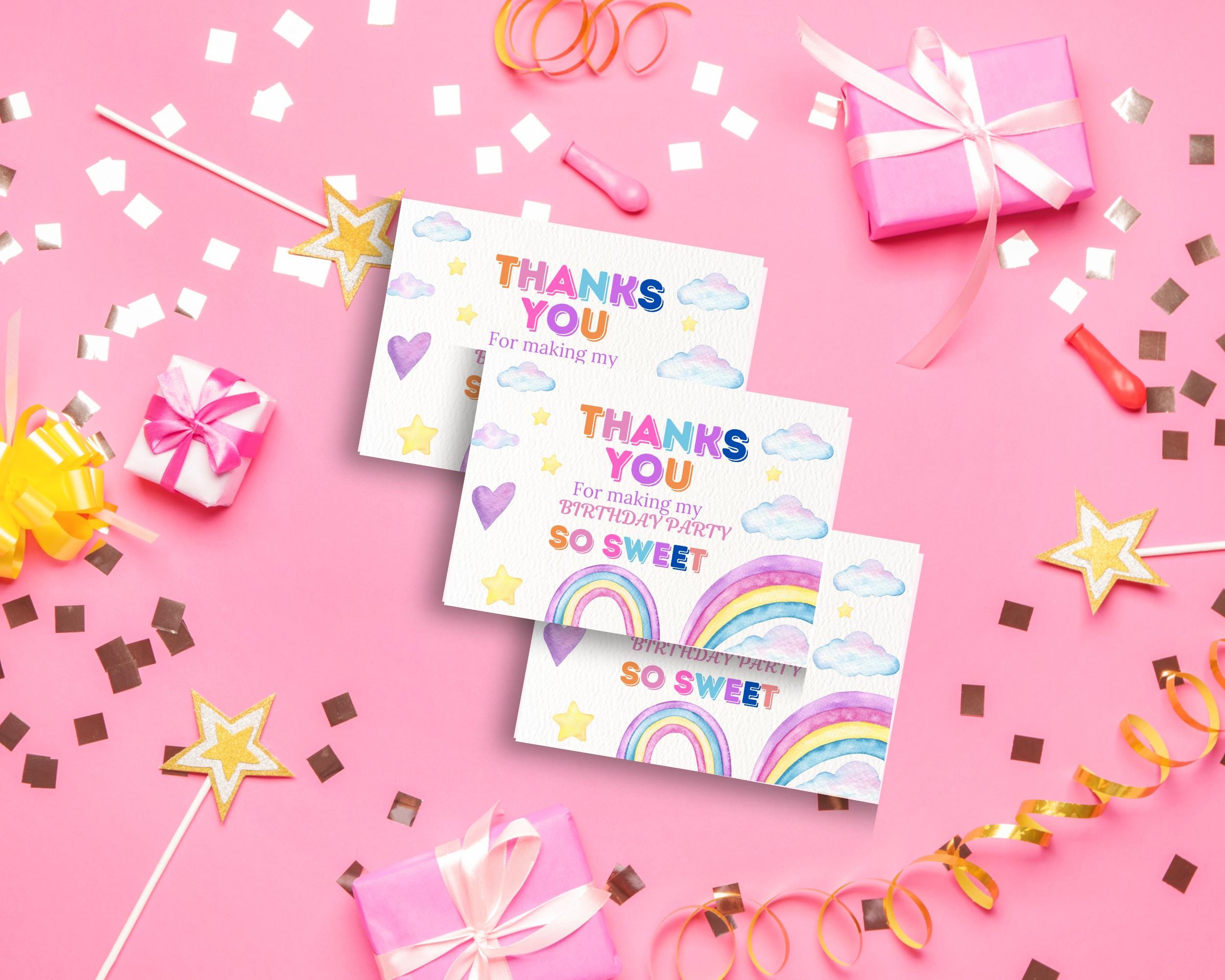 Rainbow Watercolor Birthday Invitation, Colorful Party Invite ...