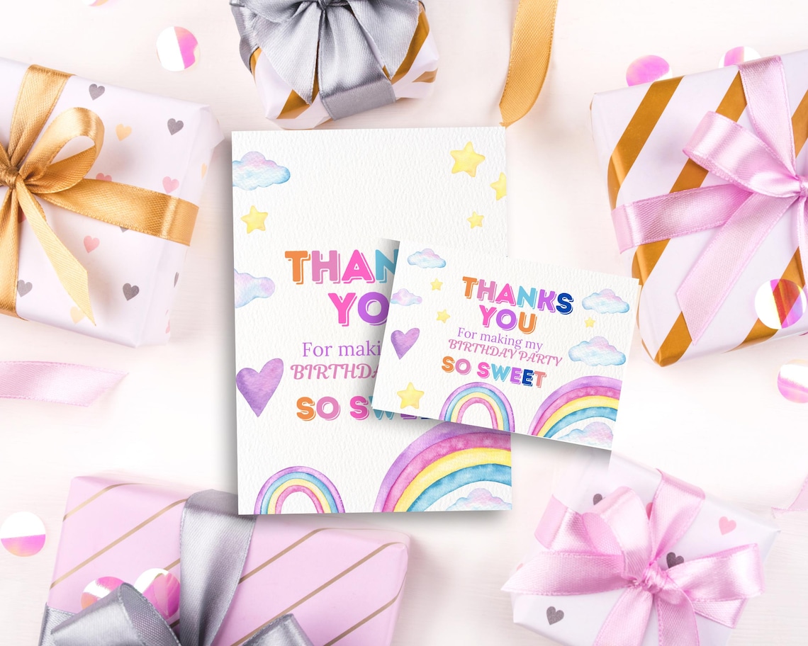 Rainbow Watercolor Birthday Invitation, Colorful Party Invite ...