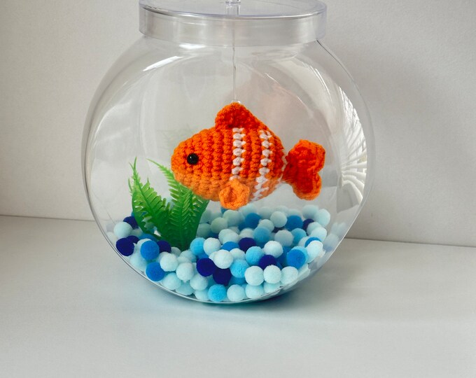 Goldfish in a Jar , Crochet Fish in a Jar ,amigurumi Fish ,pet Fish ...