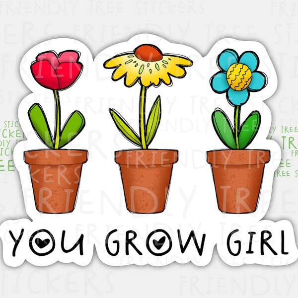 Flower Pot Decals - Etsy