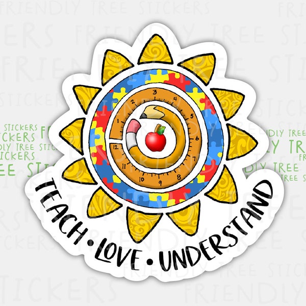 Autism Teacher Appreciation Stickers - Etsy